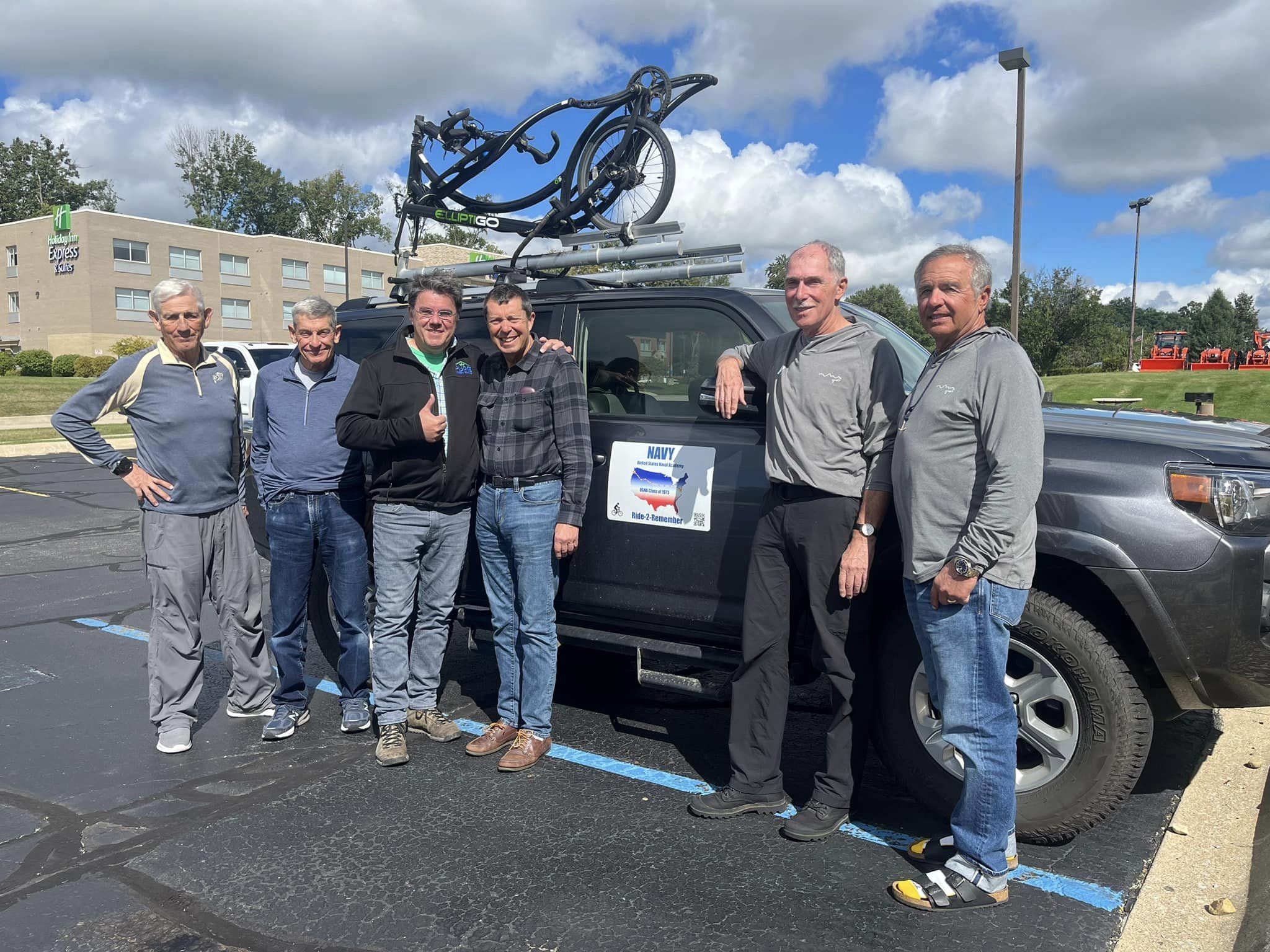 A Family Visit and Outrunning Another Storm – USNA 1973 Ride-2-Remember